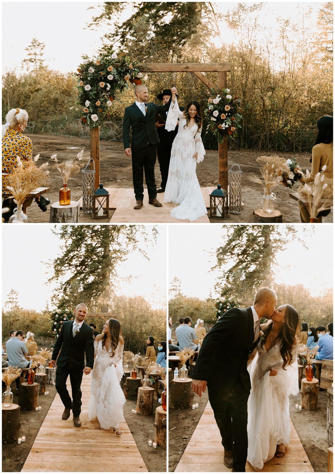 Intimate Boho Backyard Wedding - Michelle Allan Photography