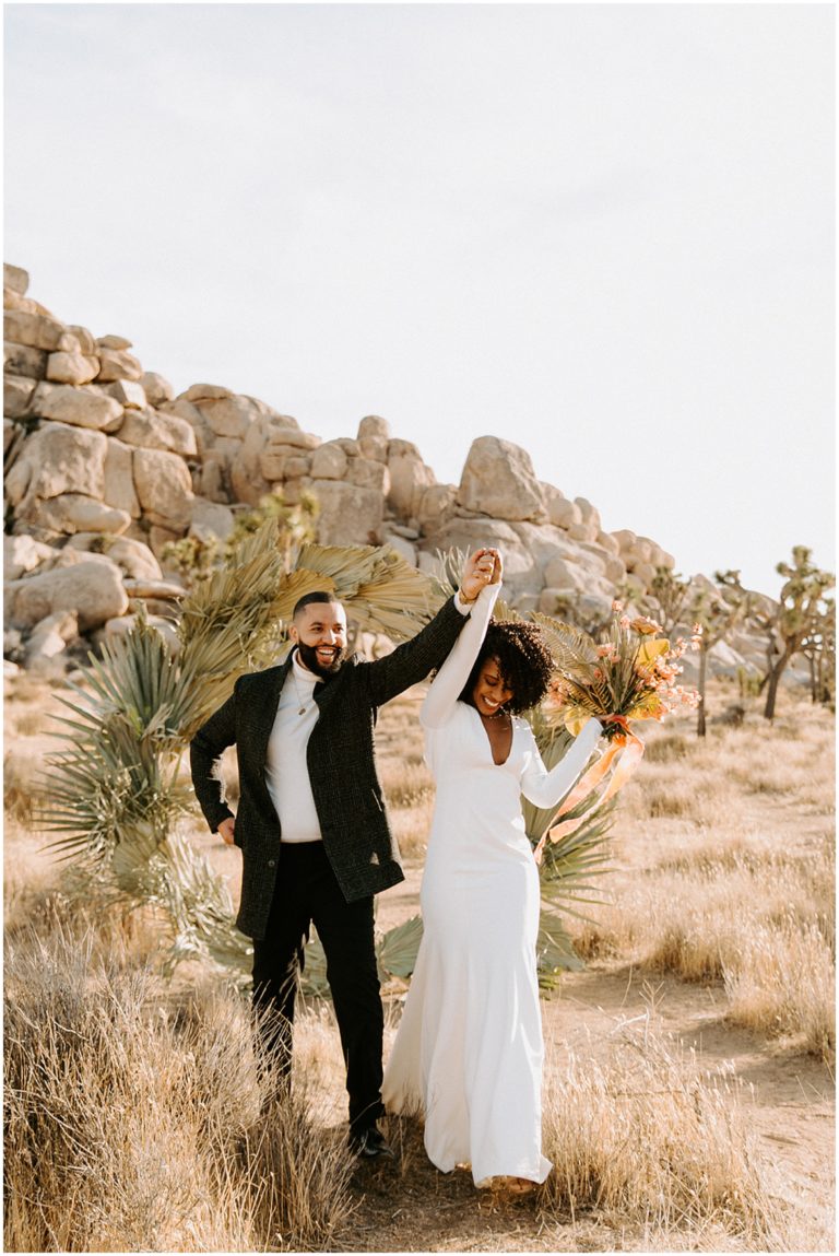 Modern Desert Joshua Tree Wedding | Danielle & Jordyn - Michelle Allan